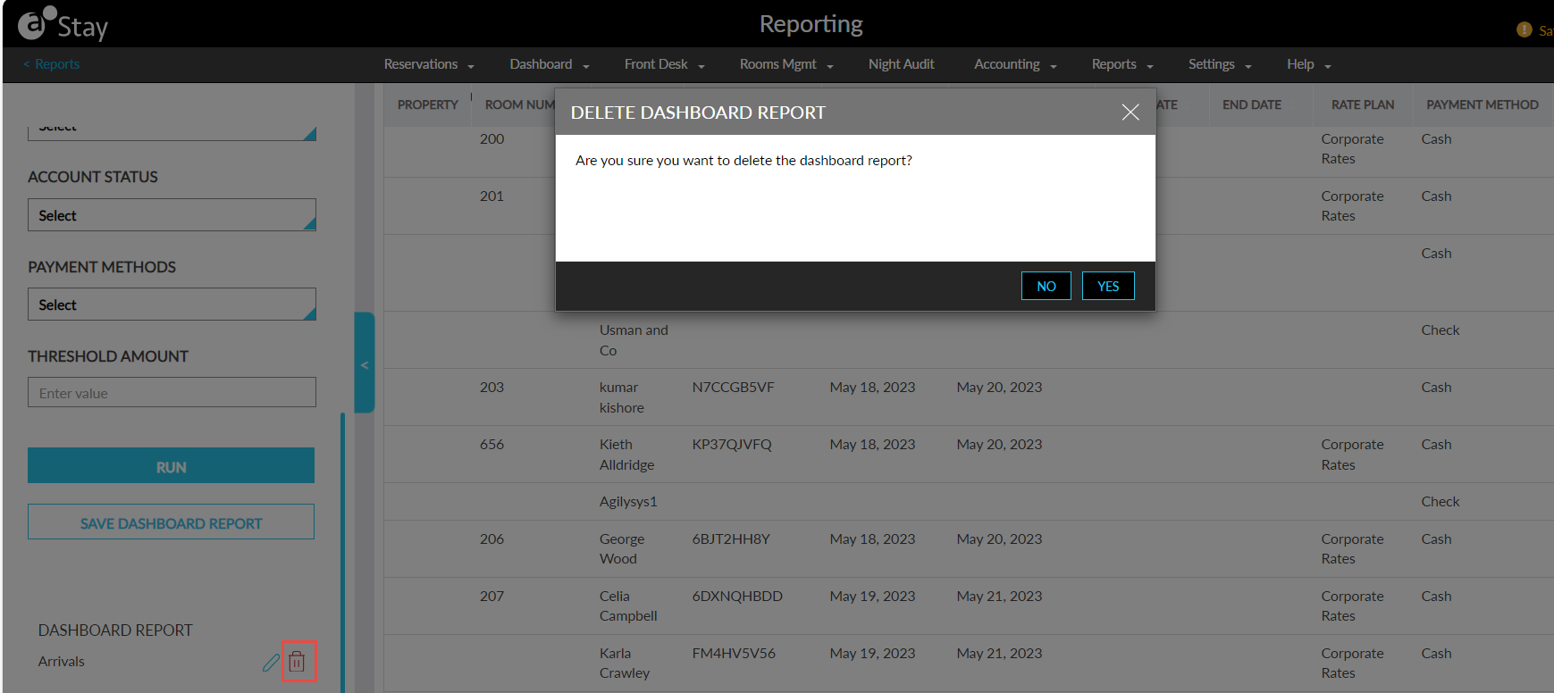 Save Custom Reports in Dashboard